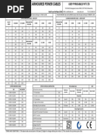 Armored & Unarmored Power Cables Size Chart | PDF | Wire | Materials