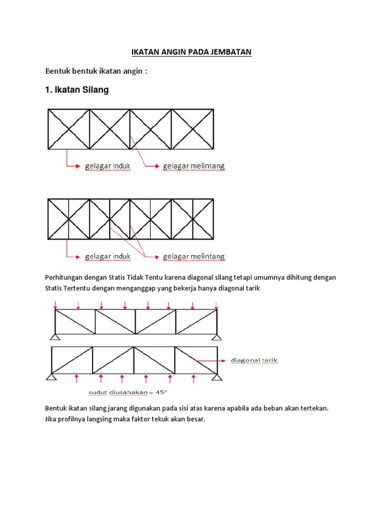 Ikatan Angin pada Jembatan dan Perhitungannya | PDF | Sains & Matematika