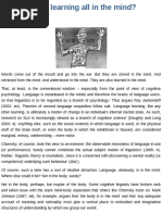 (Noam Chomsky) On Language and Culture | PDF | Linguistics | Thought