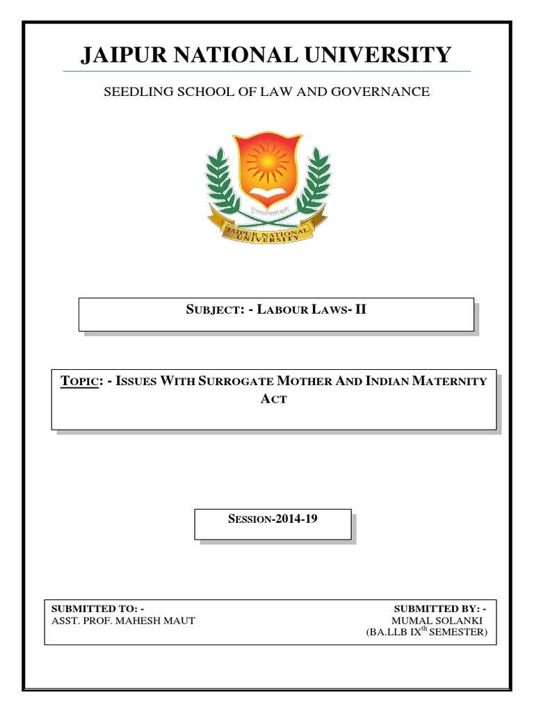 Mumal | PDF | Surrogacy | Sexual Reproduction