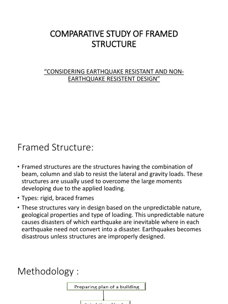 Comparative Study of Framed Structure | PDF | Beam (Structure ...