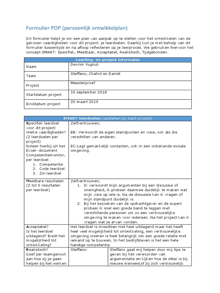 Pop Meesterproef Devrim | PDF