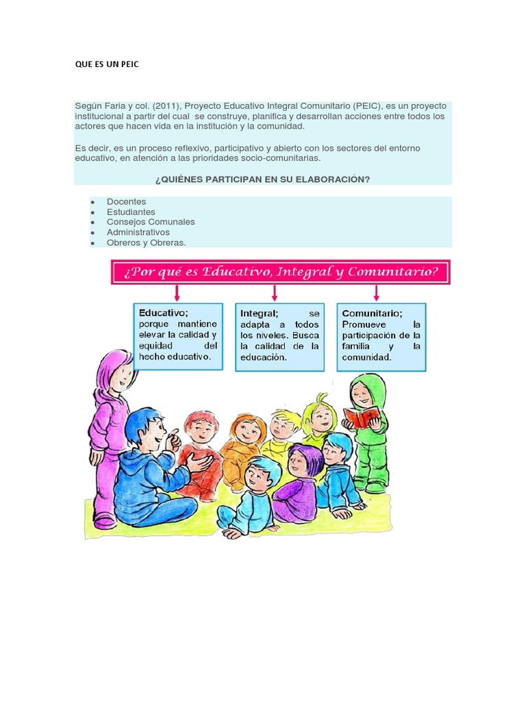 Que Es Un Peic | PDF | Evaluación | Planificación