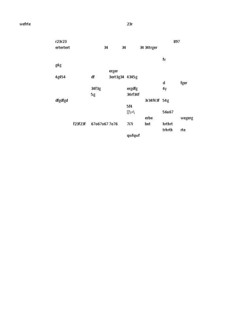 Ertertert Document Overview | PDF