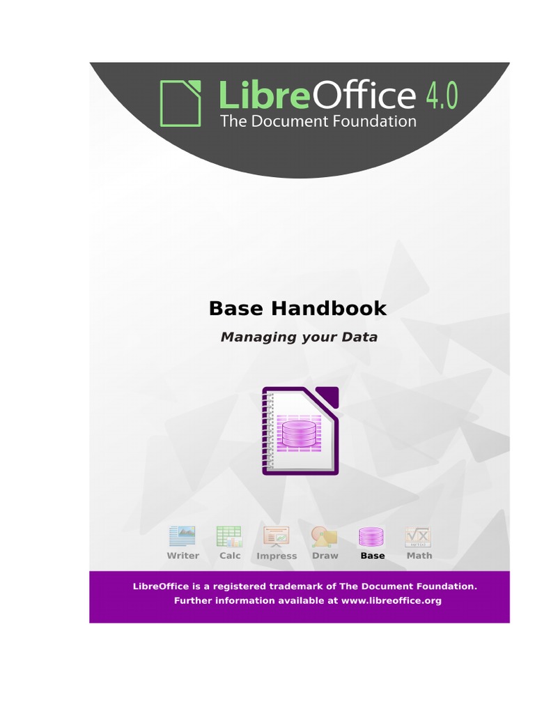 Manual Do Libreoffice Base PDF | PDF | Janela (informática) | Bancos de ...