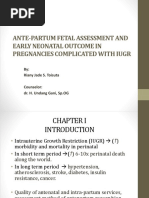 IUGR Presentation | PDF | Childbirth | Fetus