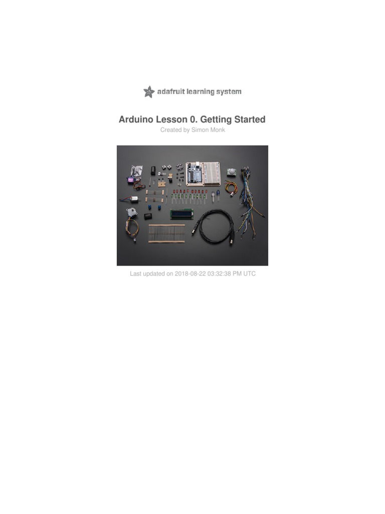 Lesson 0 Getting Started | PDF | Arduino | Digital Technology