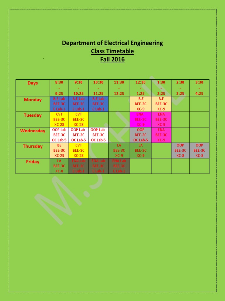 Department of Electrical Engineering 3C | PDF