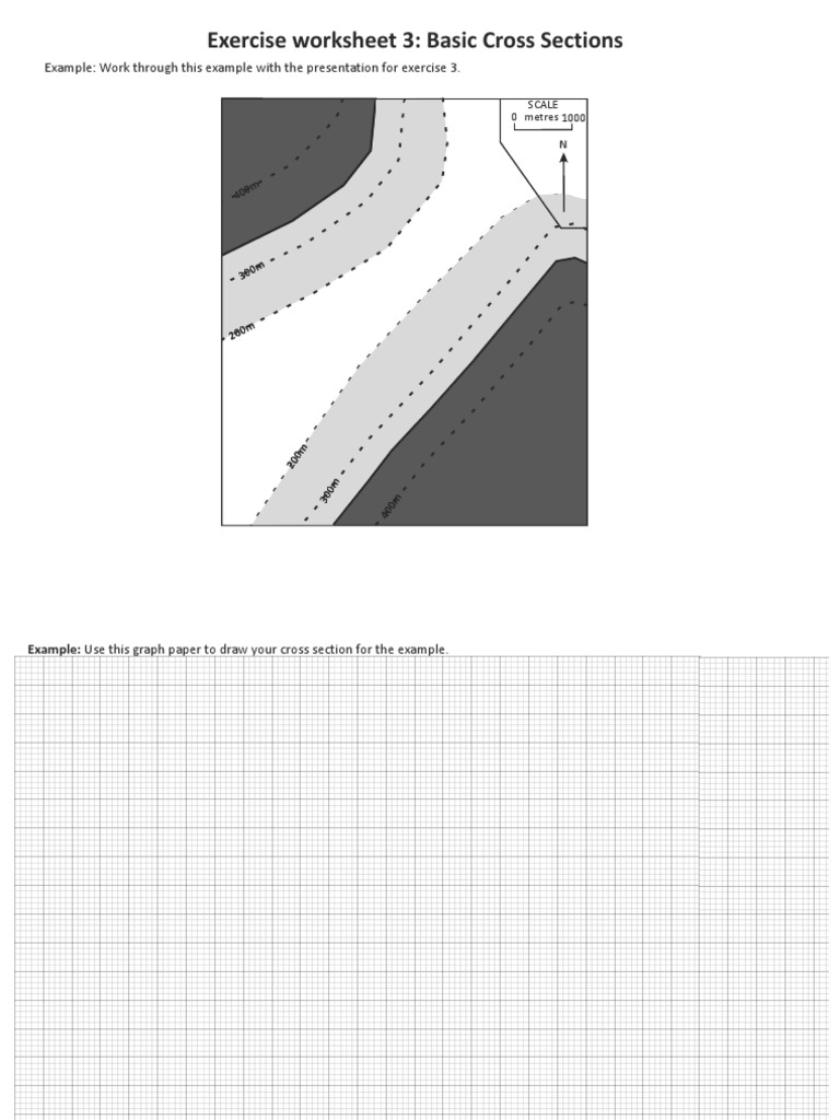 Exercise 3 Worksheet - Basic Cross Sections | PDF | Stratigraphy | Earth Sciences