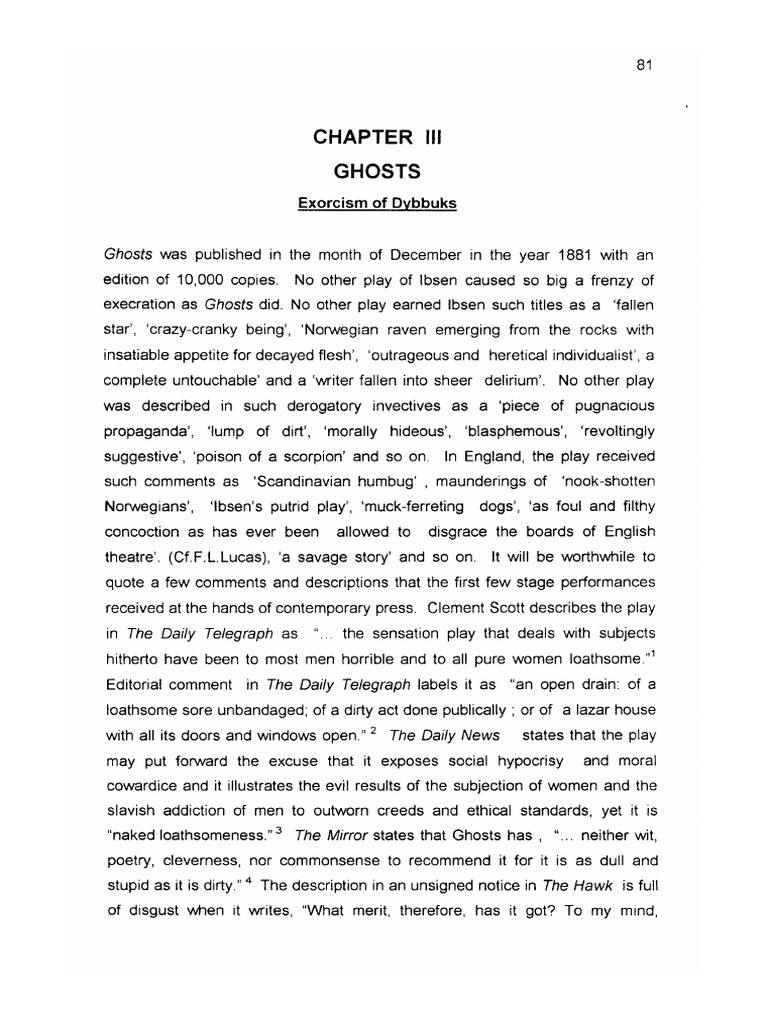Ghosts | PDF | Existentialism | Psychological Concepts