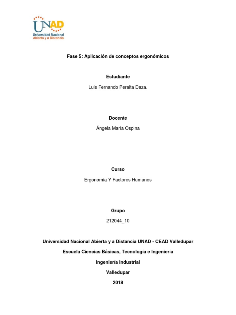 Ergonomía En El Diseño De Puestos De Trabajo Pdf Factores Humanos Y