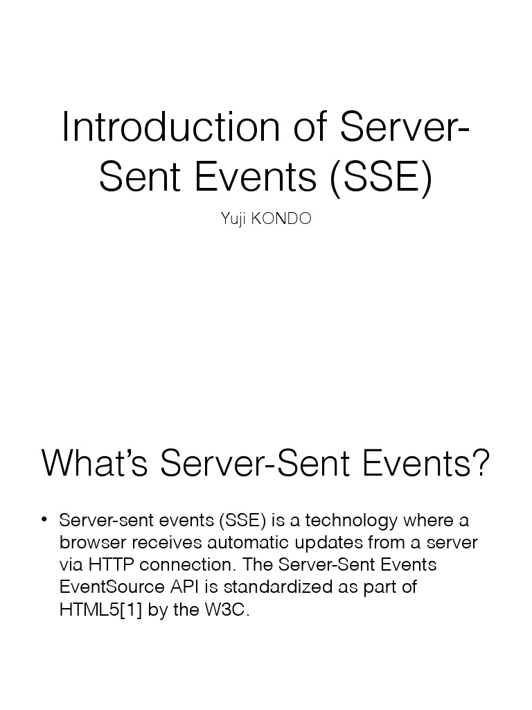 Introduction of Server-Sent Events | PDF | Bootstrap (Front End ...