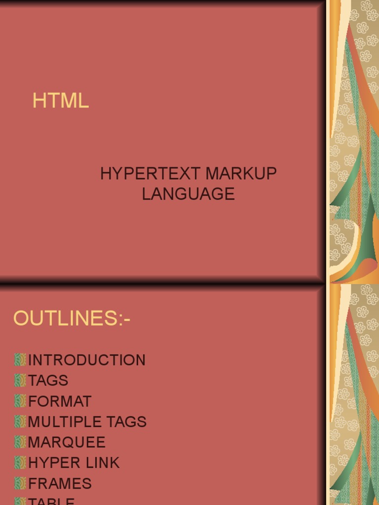 Html Pdf Html Element Html