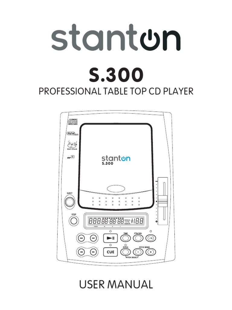 Stanton S.300 User Manual | PDF | Ac Power Plugs And Sockets | Disc Jockey