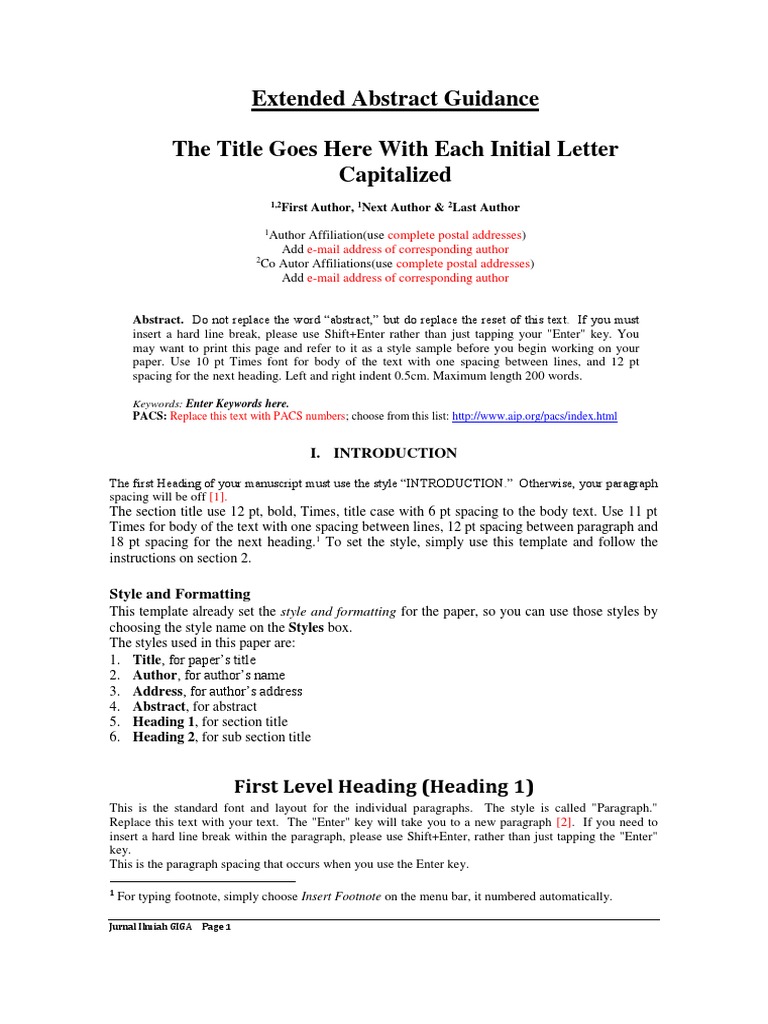 Ta - Template Makalah | PDF | Paragraph | Page Layout