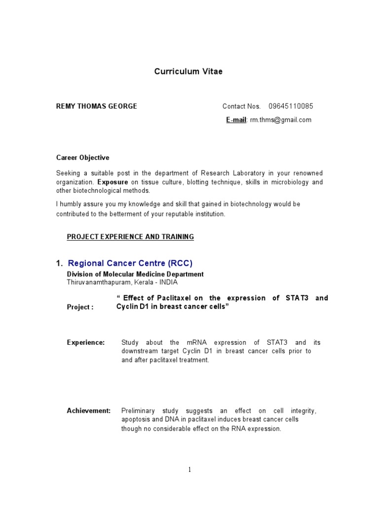 CV Remy | PDF | Gene Expression | Apoptosis