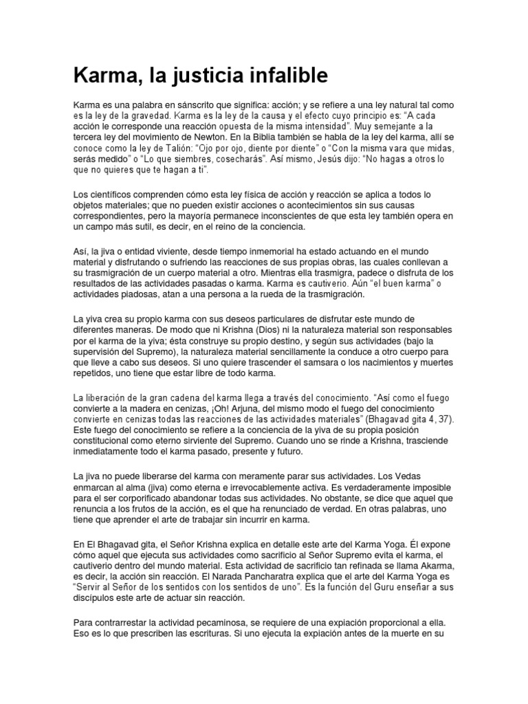 Karma y Dharma | PDF | Karma | Verdad