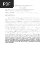 Experiment 3 Spinach Extraction TLC | PDF | Thin Layer Chromatography ...