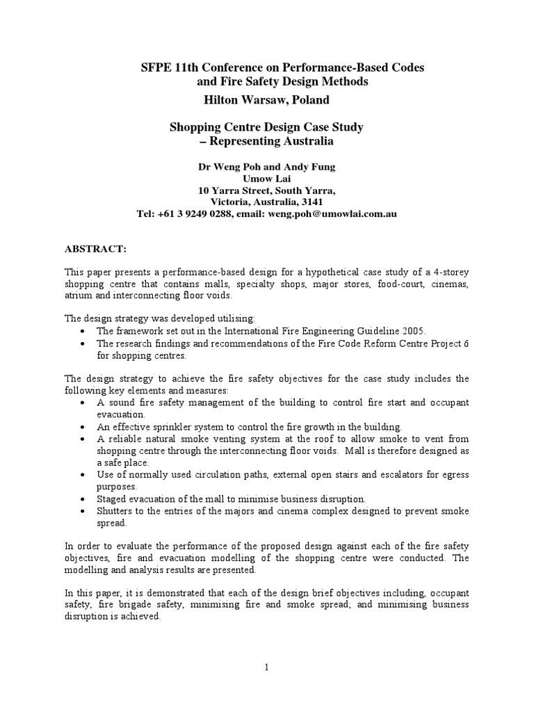 Performance Based Codes and Fire Safety Design Methods PDF | PDF ...