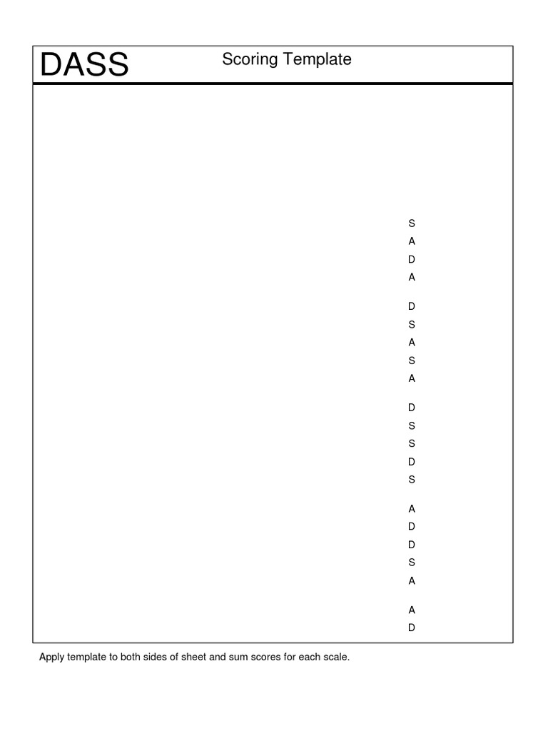 Dass42 Scoring PDF | PDF