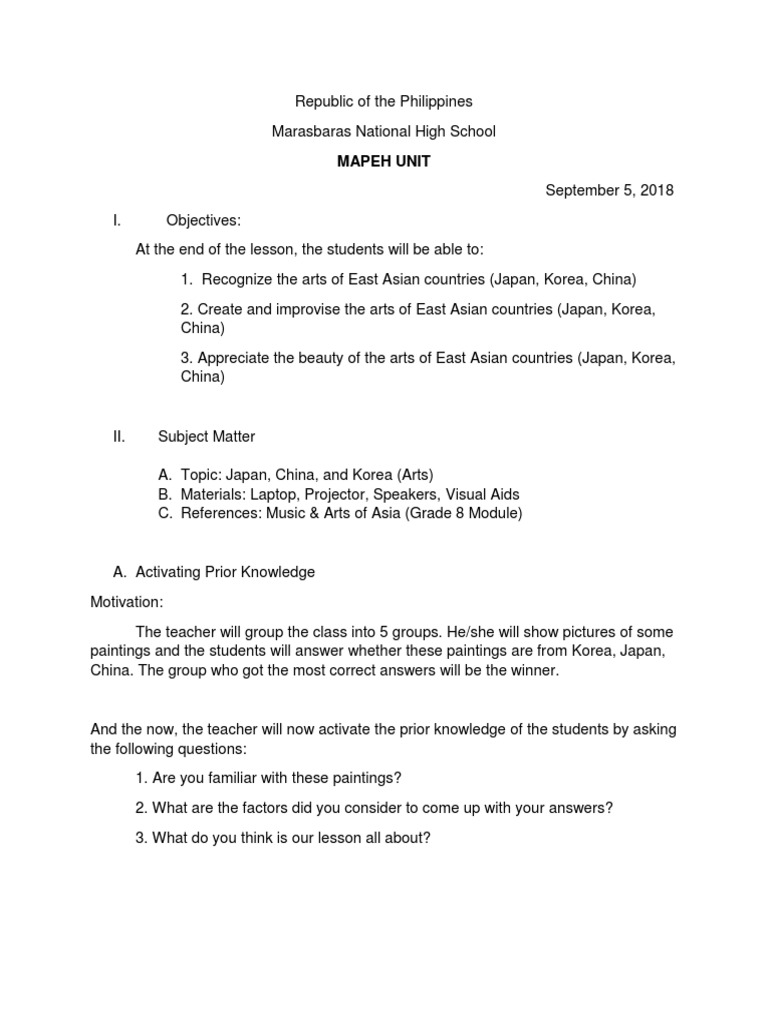 Arts | PDF | East Asia | Asia