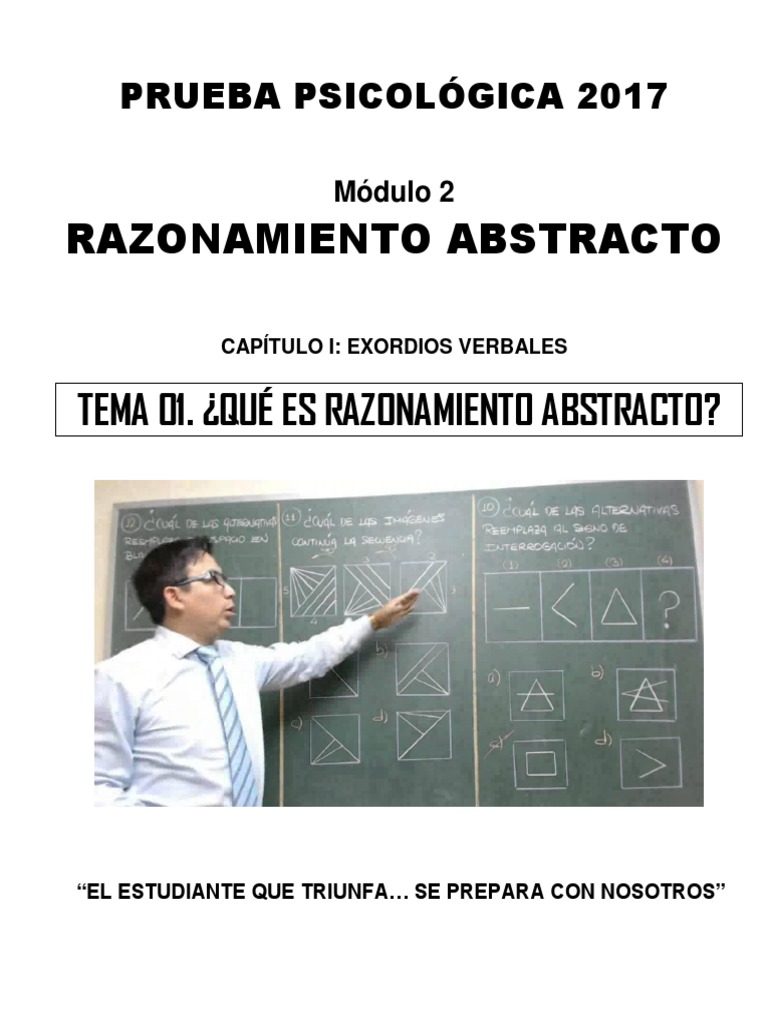 Guía de Razonamiento Abstracto | PDF | Razón | Mente