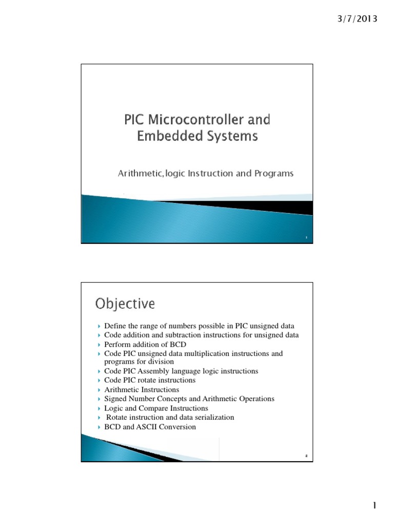 Pic Microcontroller | PDF | Binary Coded Decimal | Electronics