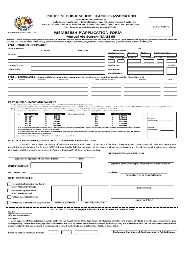 MAS 65 Form | PDF | Insurance | Virtue