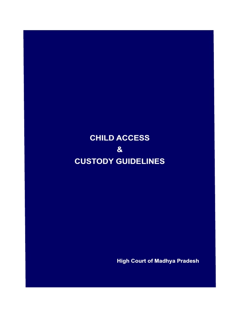 Child Access Rules | Download Free PDF | Contact (Law) | Child Custody
