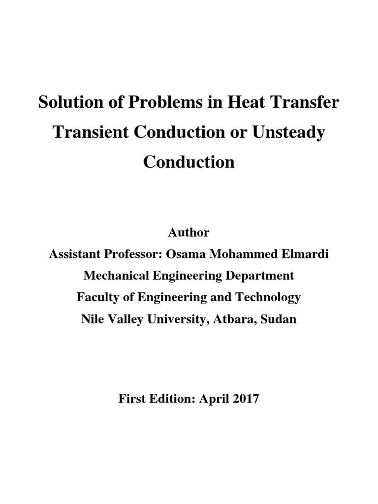 Solutionofproblemsinheattransfer Pdf Pdf Thermal Conduction Heat