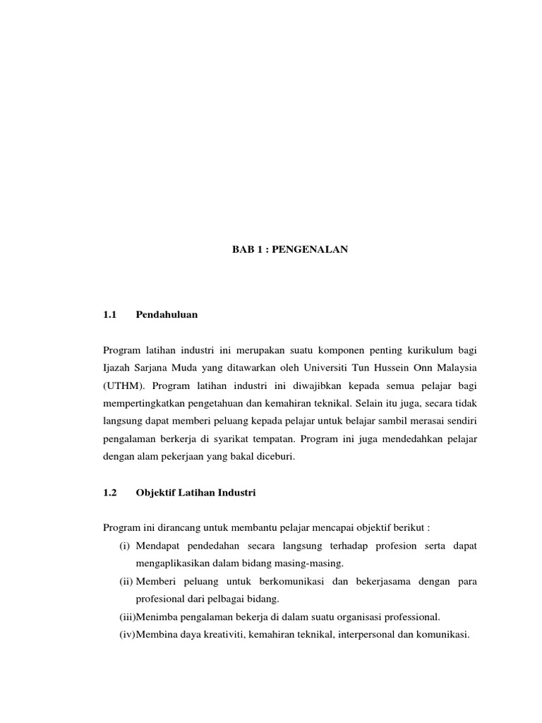 Bab 1 Pengenalan | PDF