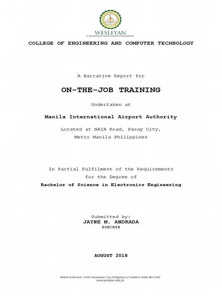 Ojt Report Final | PDF