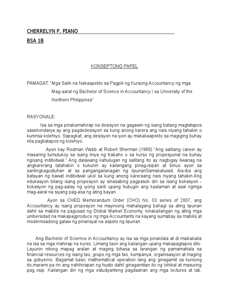 Konseptong Papel | PDF