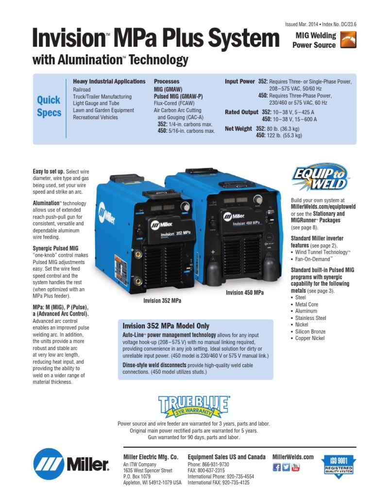 Invision Mpa Plus System: With Alumination Technology | PDF | Welding ...