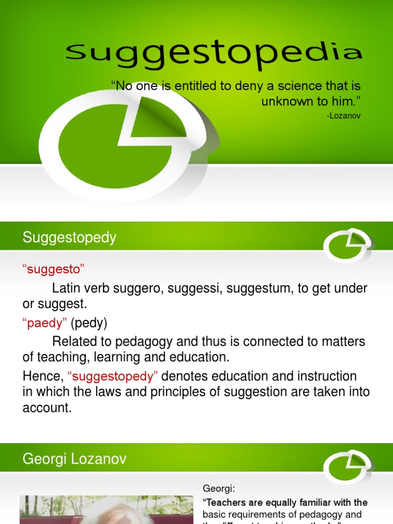 Suggestopedia | PDF | Teachers | Teaching Method