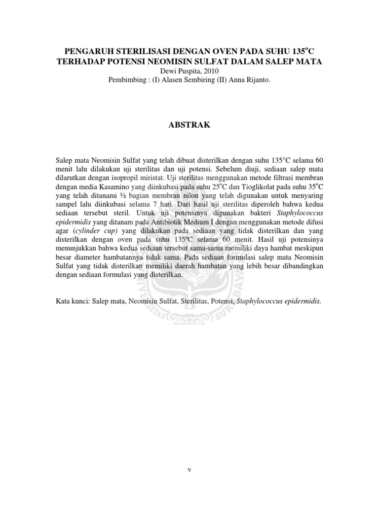 Abstrak Proposal Penelitian Farmasis | PDF