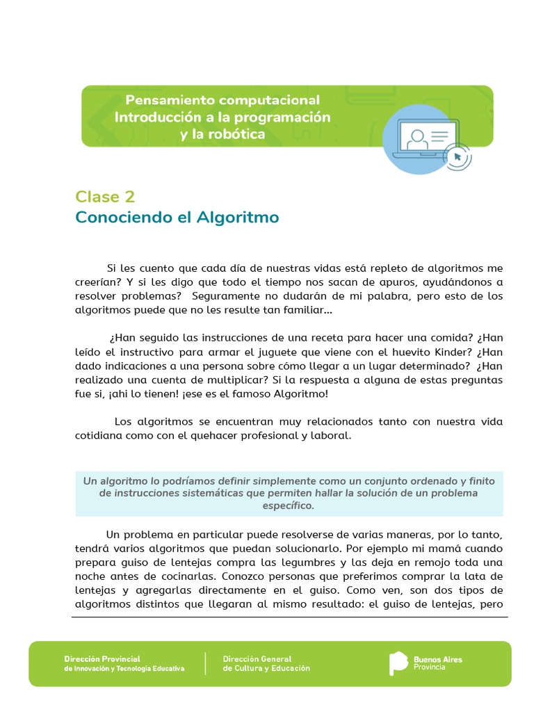 Conociendo El Algoritmo | PDF | Algoritmos | Programa de computadora