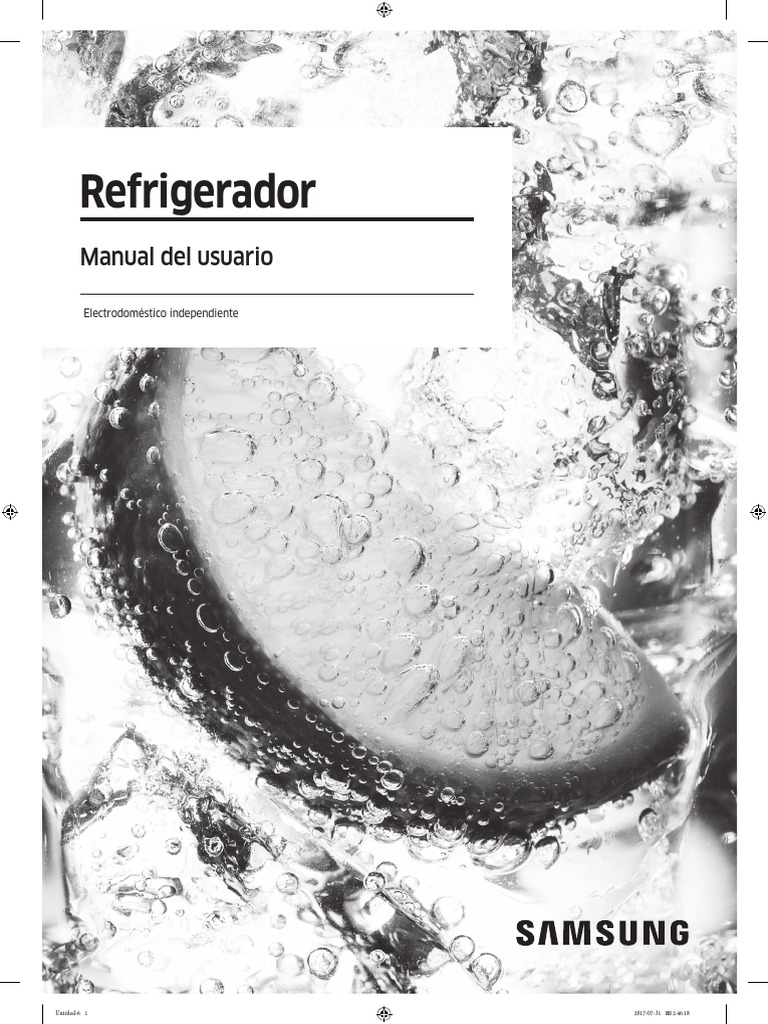 Manual Nevera Samsung PDF | PDF | Refrigerador | Conservación de energía