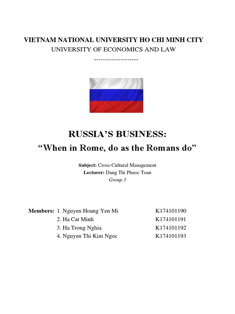 (CCM Report) - Group 3 - K17410C | PDF | Russia | World Politics