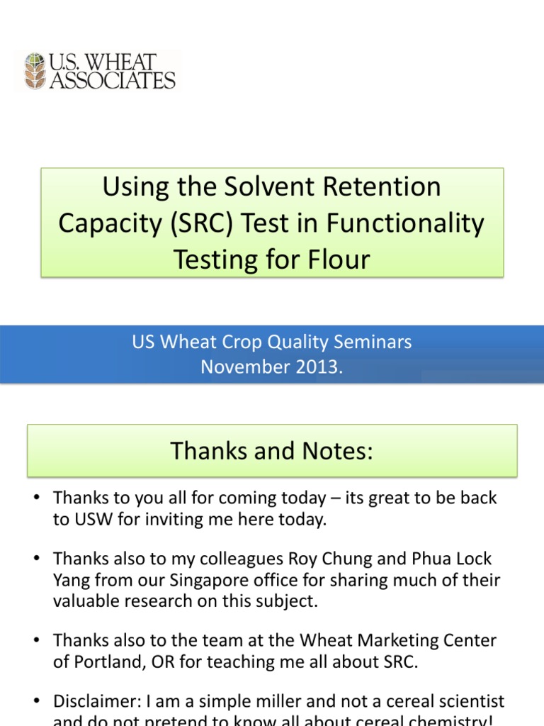 SRC Analytical PDF | Download Free PDF | Flour | Gluten