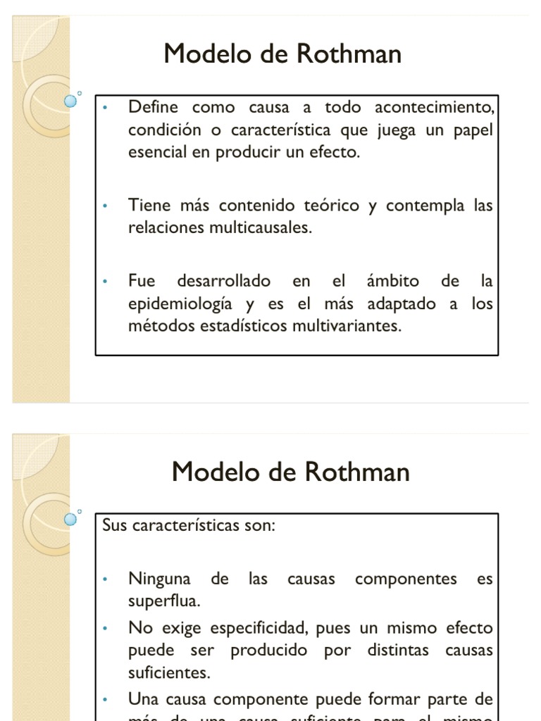 Modelo de Rothman | PDF