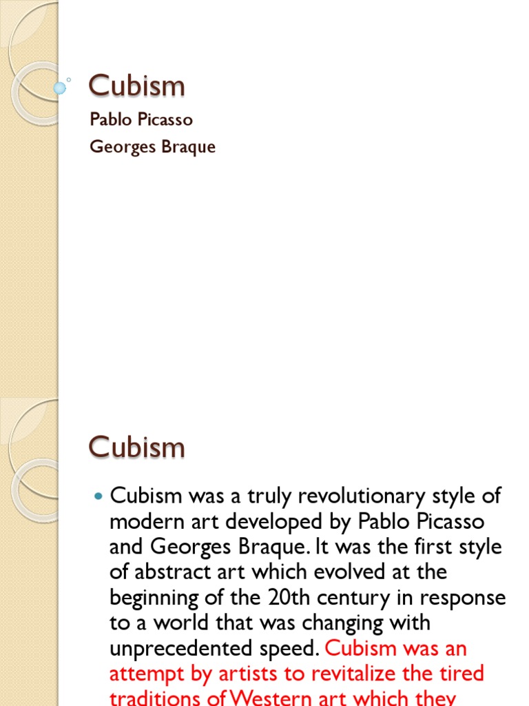 Cubism | PDF | Cubism | Abstract Art