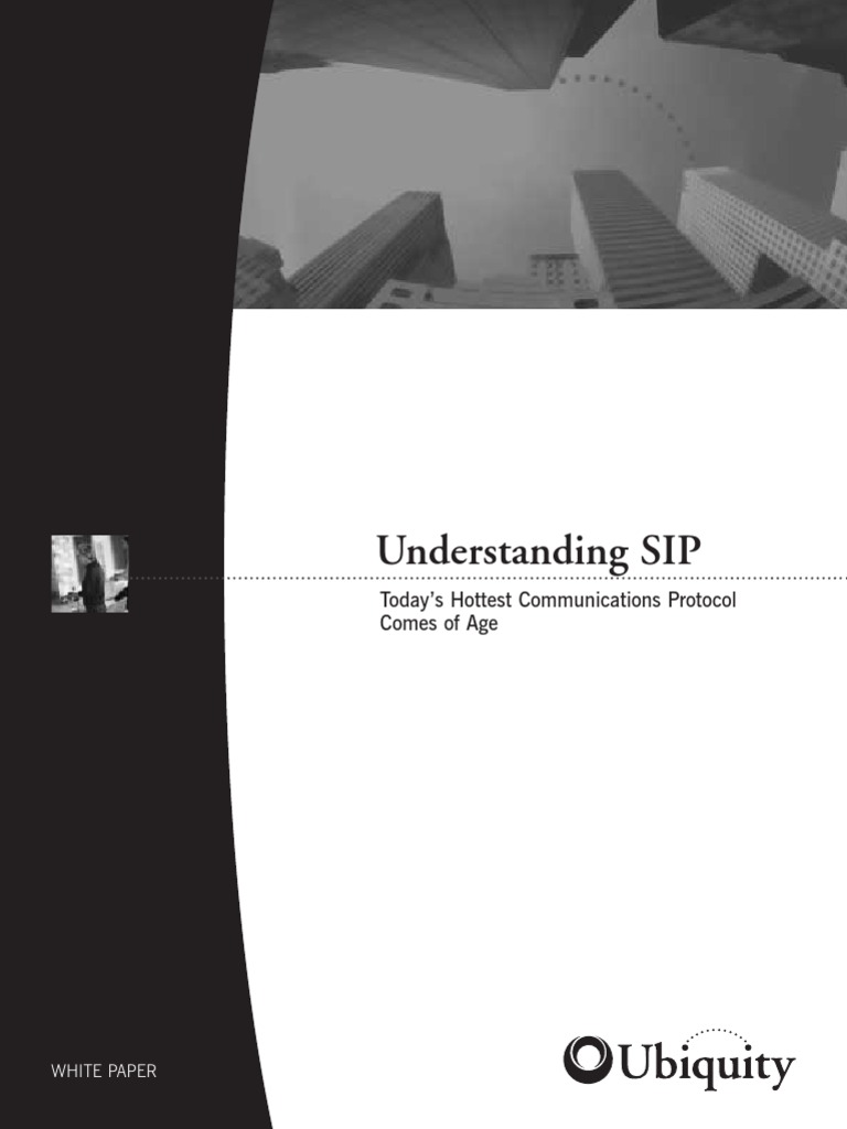 Understand SIP | PDF | Session Initiation Protocol | Networking Standards