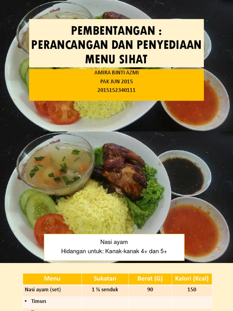 Menu Makanan Sihat | PDF