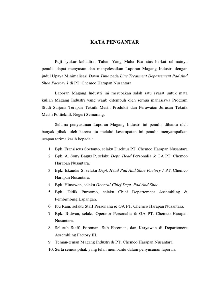 Kata Pengantar | PDF