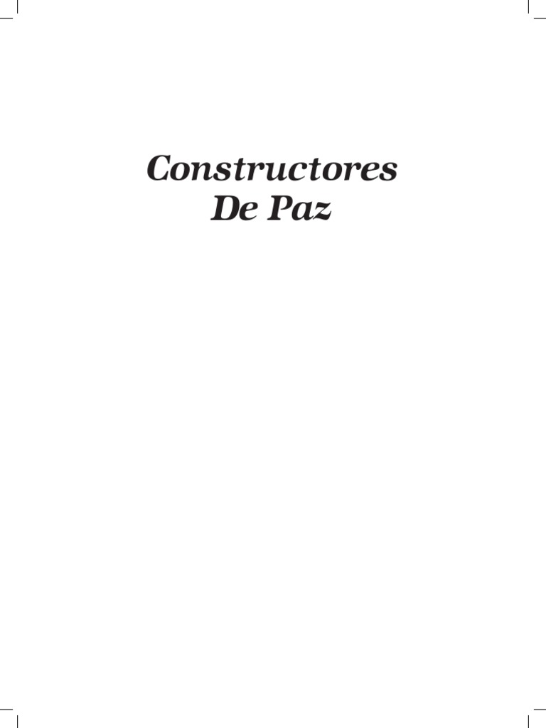 Constructores de Paz PDF | PDF | Daniel (figura bíblica) | Mediación