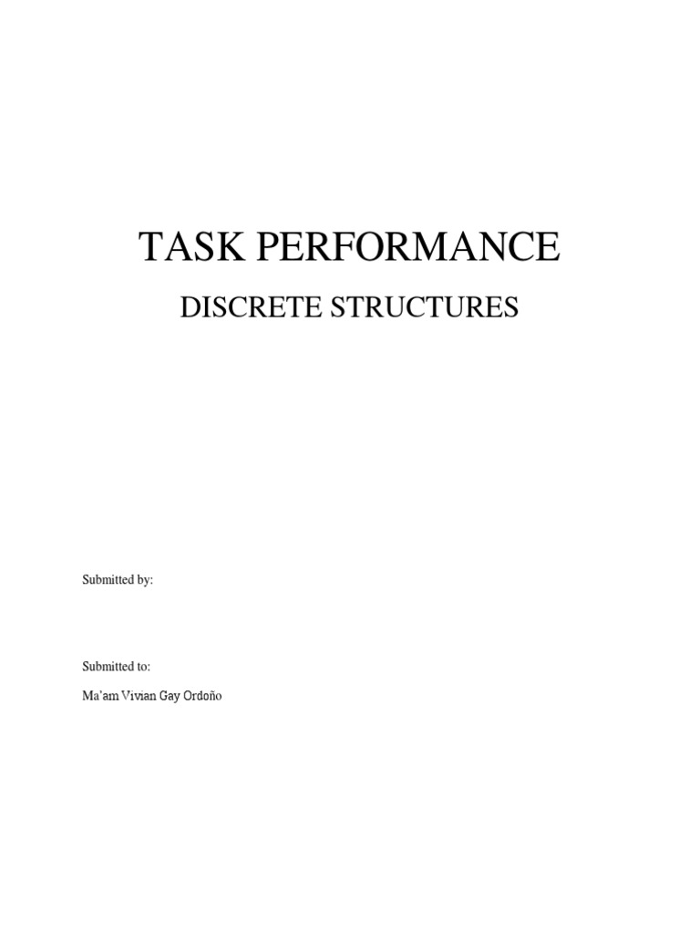 TASK PERFORMANCE (Discrete) | PDF | Employee Benefits | Pension