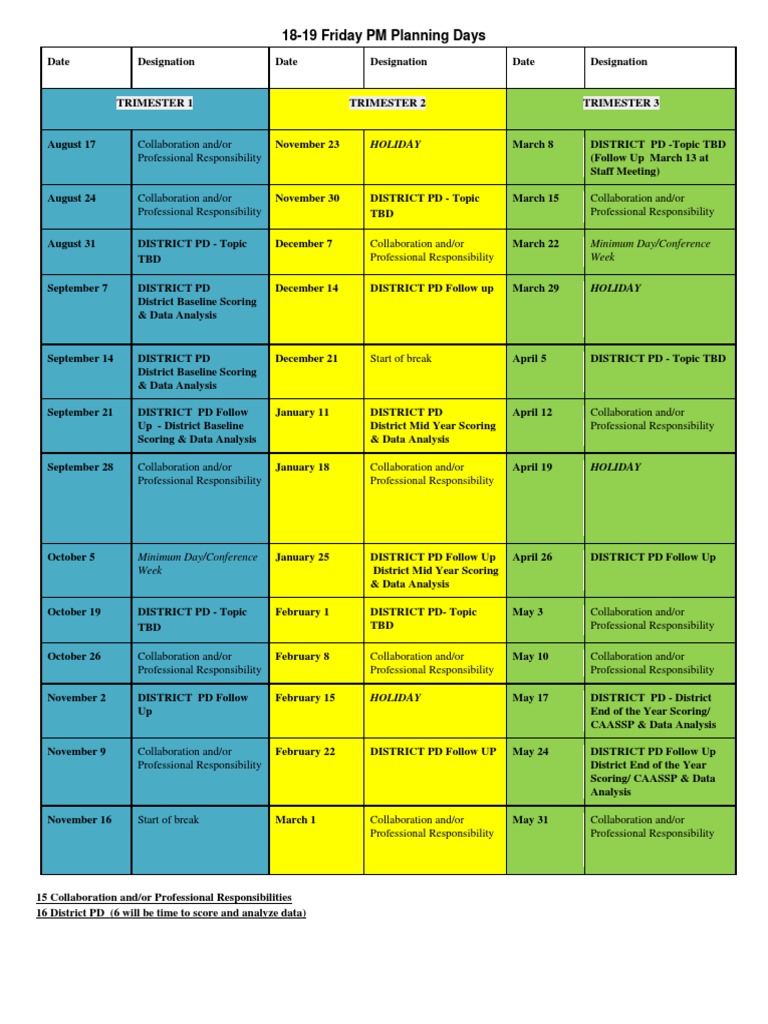 2023-2024 PD Planning Calendar | PDF | Data | Data Management