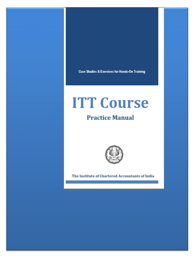 ITT Practice Manual Version3 PDF | PDF | Microsoft Word | Computer Virus