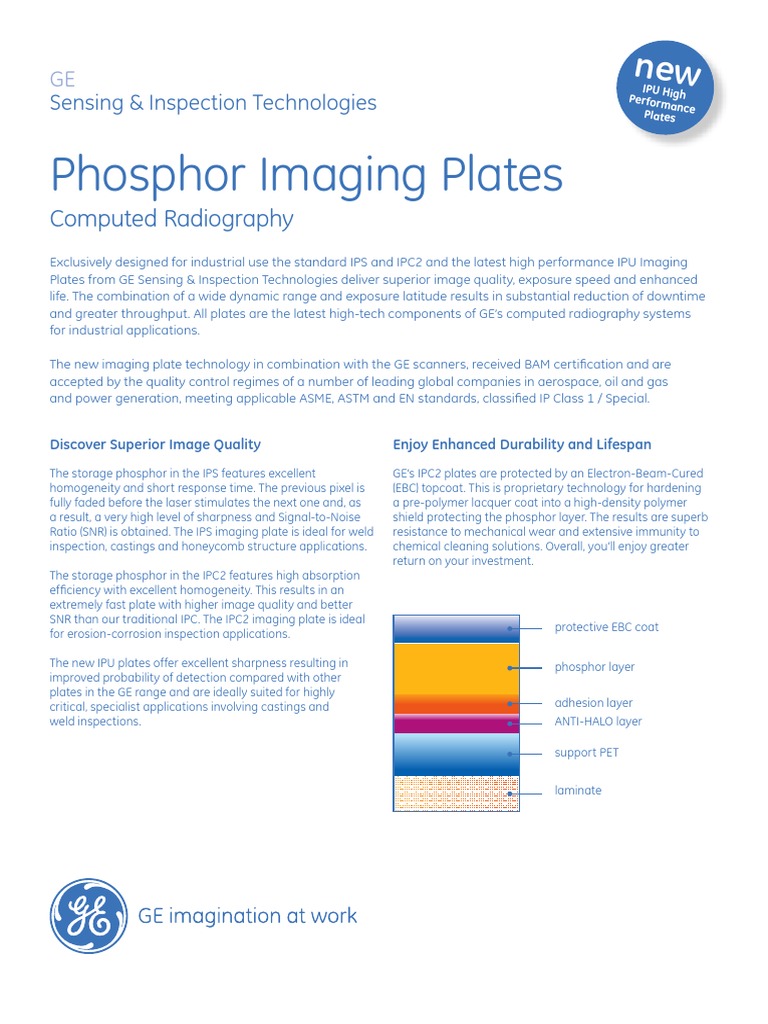Phosphor Imaging Plates Brochure English 0 PDF | PDF | X Ray | General ...